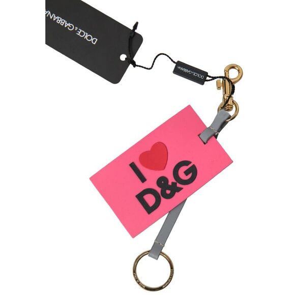 Dolce & Gabbana | Accessories | Dolce Gabbana I Love Dg Keychain Pink ...